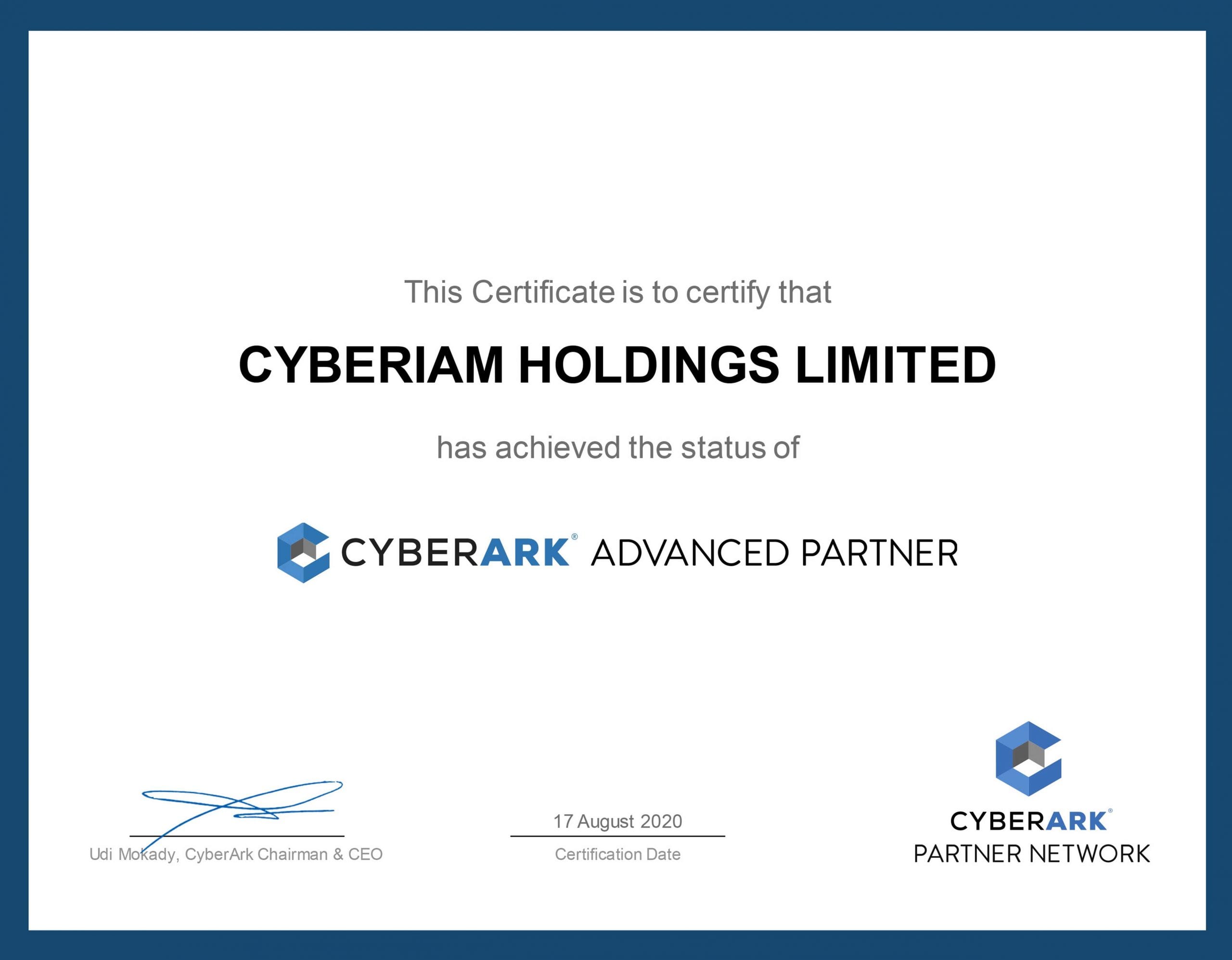 As an Advanced CyberArk partner we have completed 4,100 days of ...